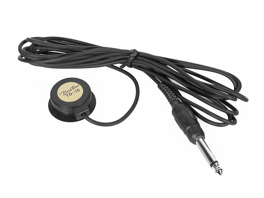 Transducer pickup, rubber sucking cap, with fixed cable and 6,3mm jack ...
