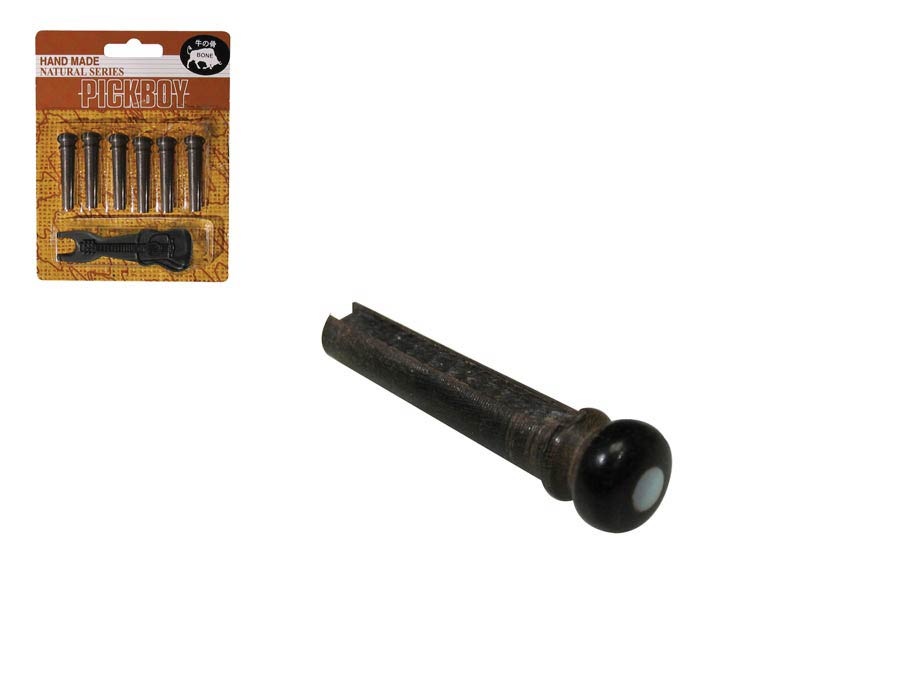 Bridge pins, with extractor, 6-pack, horn – Alegree